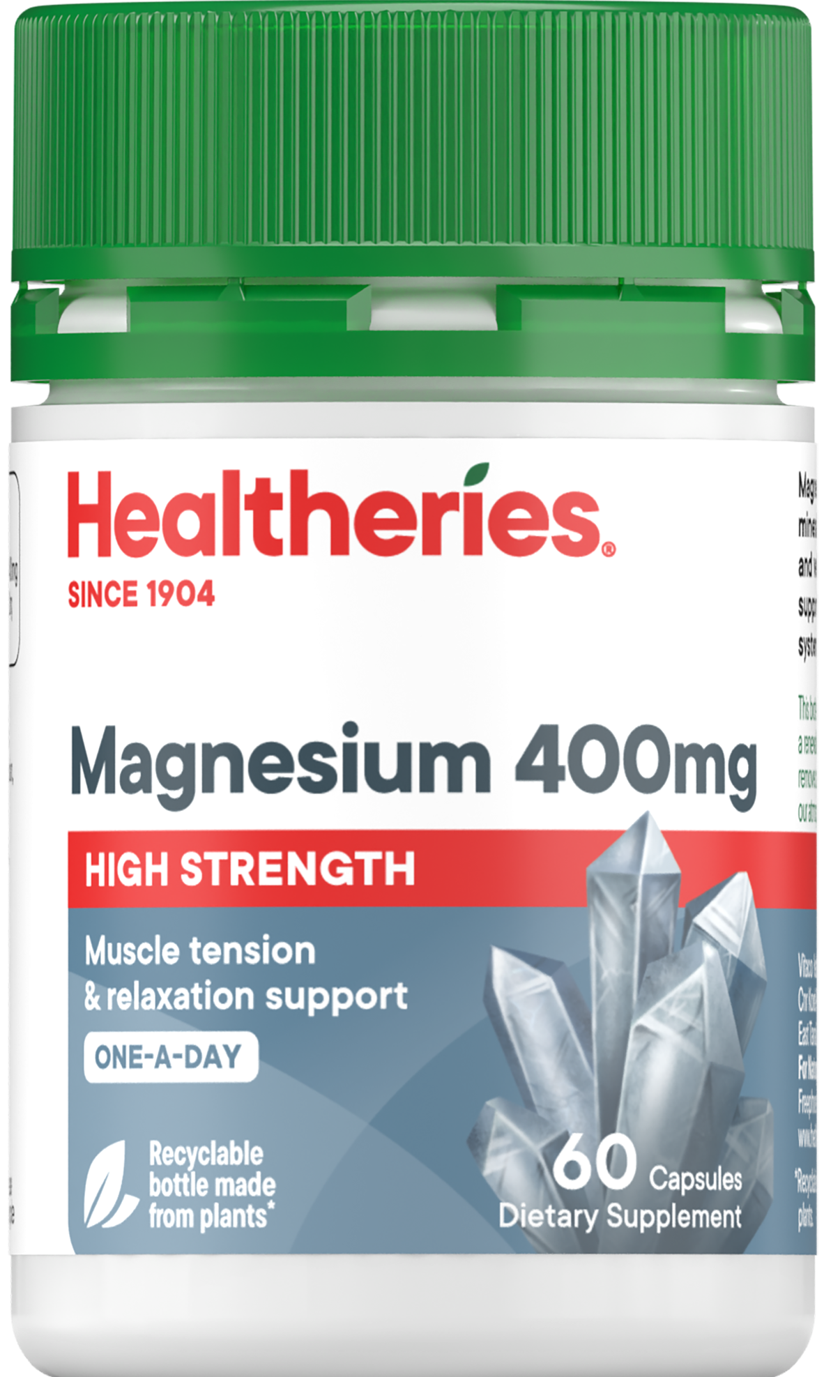 Healtheries Magnesium 400mg (60 Capsules) – NZPHYSIQUE
